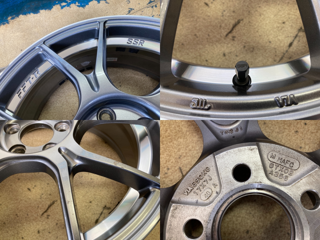 (完売)(中古ホイール)美品 きれい 86 BRZ プリウス等に!!★SSR GT-X02 17X7.0J+48 5/100 4本SET￥65000 | 仙台市 泉区 泉タイヤサービス